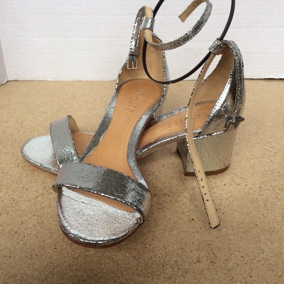 SCHUTZ | Shoes | Schutz Silver Heels | Poshmark